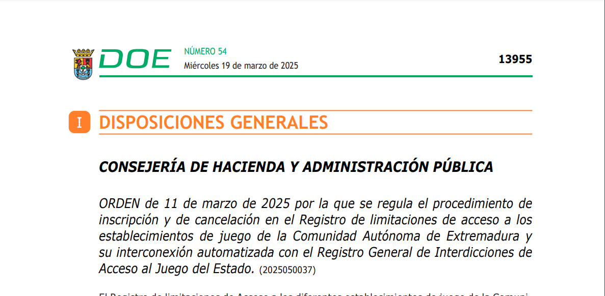 Autoprohibición al Juego. Modelo de Solicitud | Adicciones Extremadura